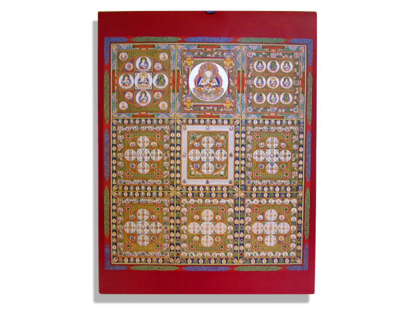 Buddhist Poster; RYOKAI MANDALA (Taizokai & Kongokai / Womb & Diamond ...